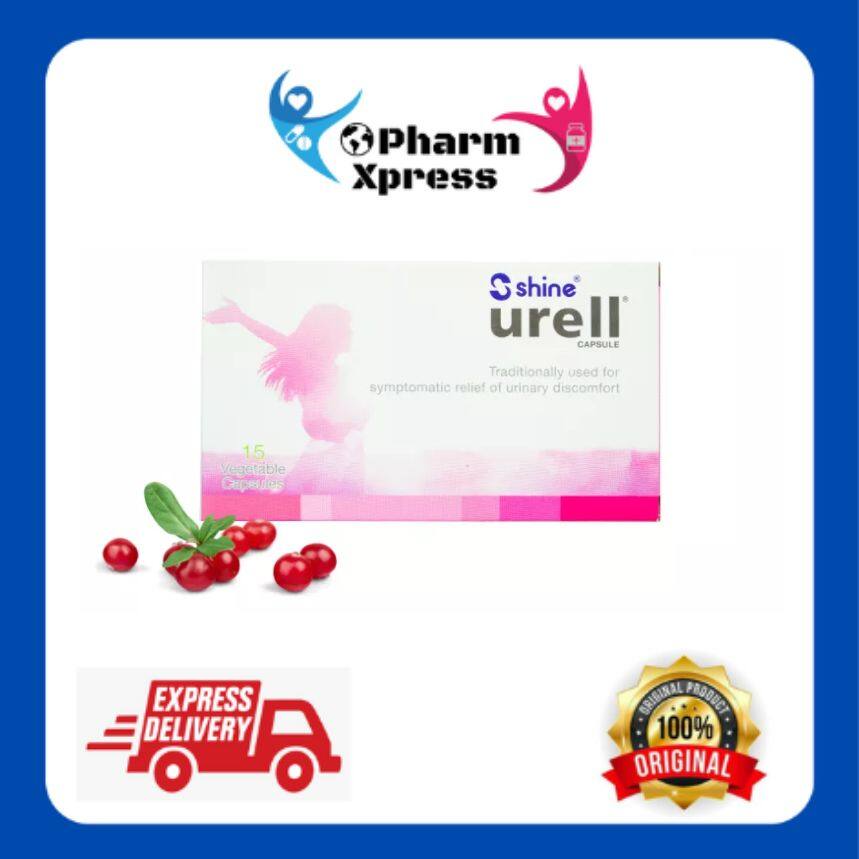 Shine Urell 15caps (1box) (FREE 3packs urinary alkalizer powder ) | Lazada