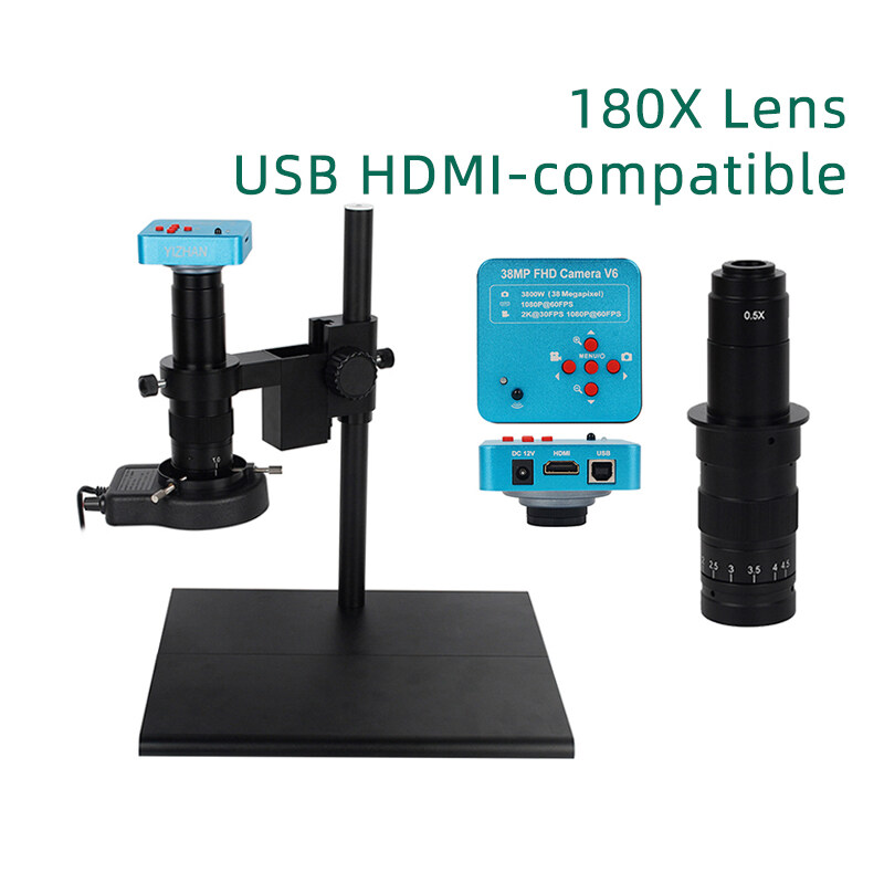 RUZIZAO HUABAI กล้องจุลทรรศน์ดิจิทัลอิเล็กทรอนิกส์,กล้อง USB 2K 60FPS ...