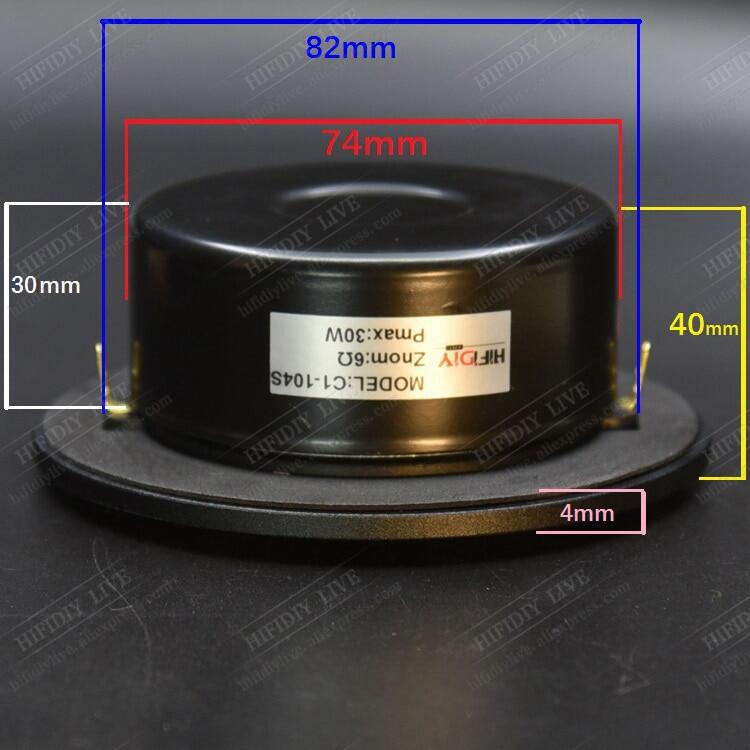 HIFIDIY LIVE Hifi 4นิ้วทวีตเตอร์ลำโพงทองแดงเบริลเลียมฟิล์ม6 OHM 30Wแผง ...
