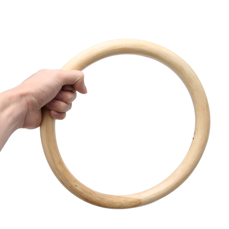 【Fast Shipping】Chinese Kung Fu Wing Chun Hoop Wood Rattan Ring Sticky ...