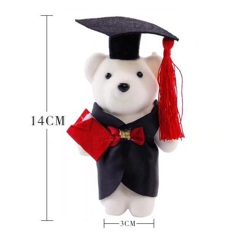 FY Graduation Bear Cute Dr. Bear Decoration Bear Cartoon Bouquet Flower ...