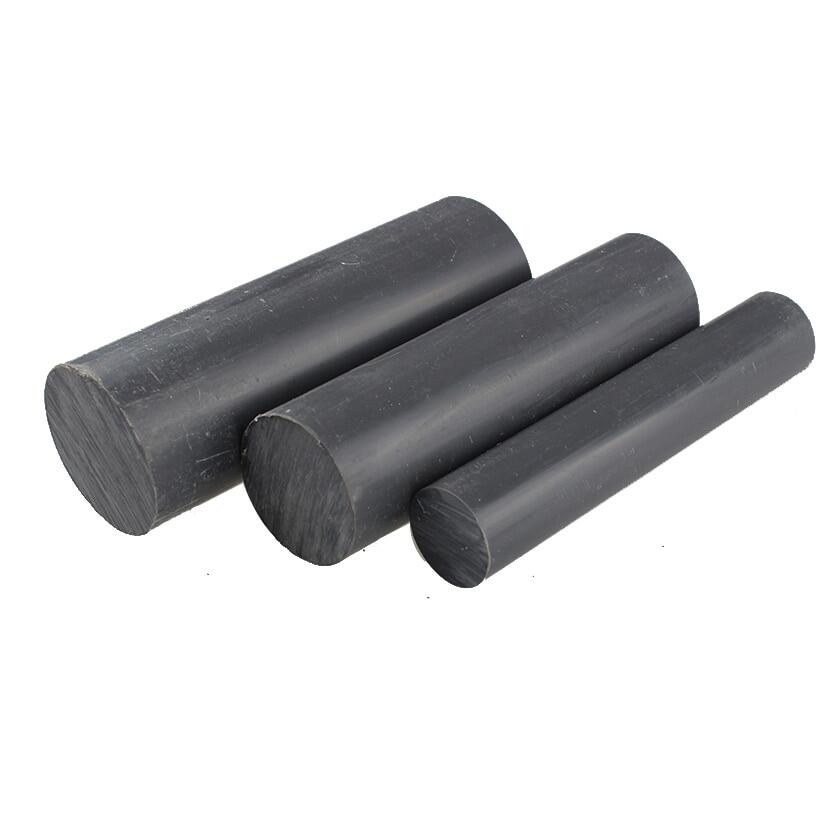 Black Plastic Pvc Round Rod Bar Engineering Tools Diameter 8mm To 100mm ...