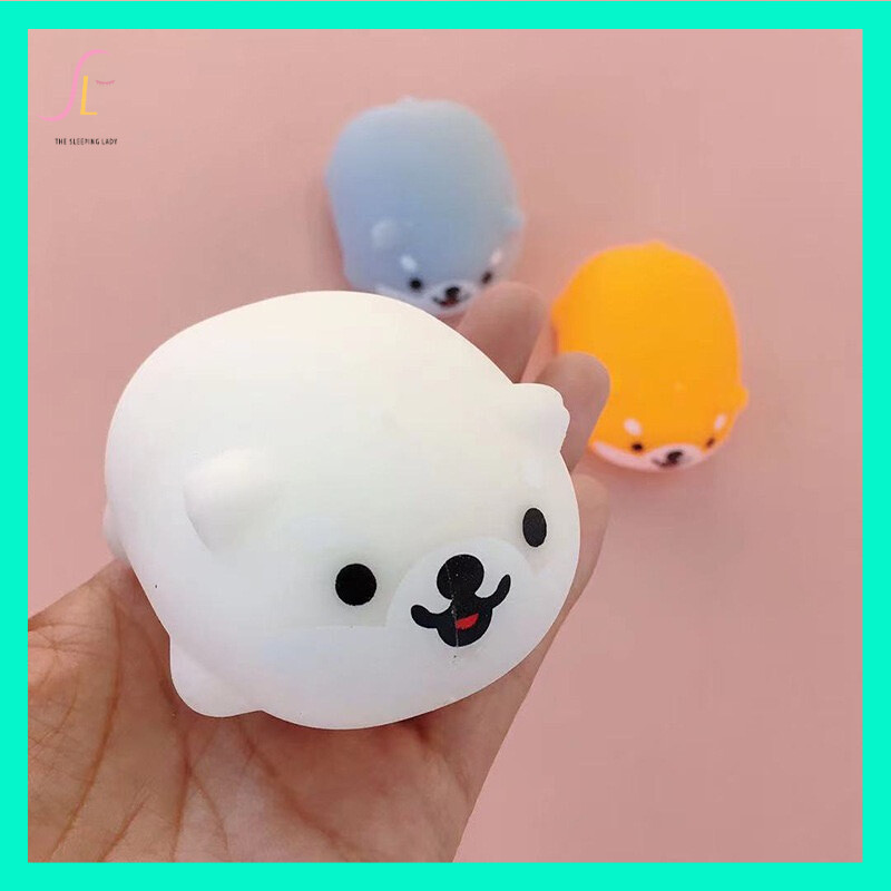 Cute Squishy Toys Non-Toxic Kids Release Stress Toys Soft cartoon puppy ...