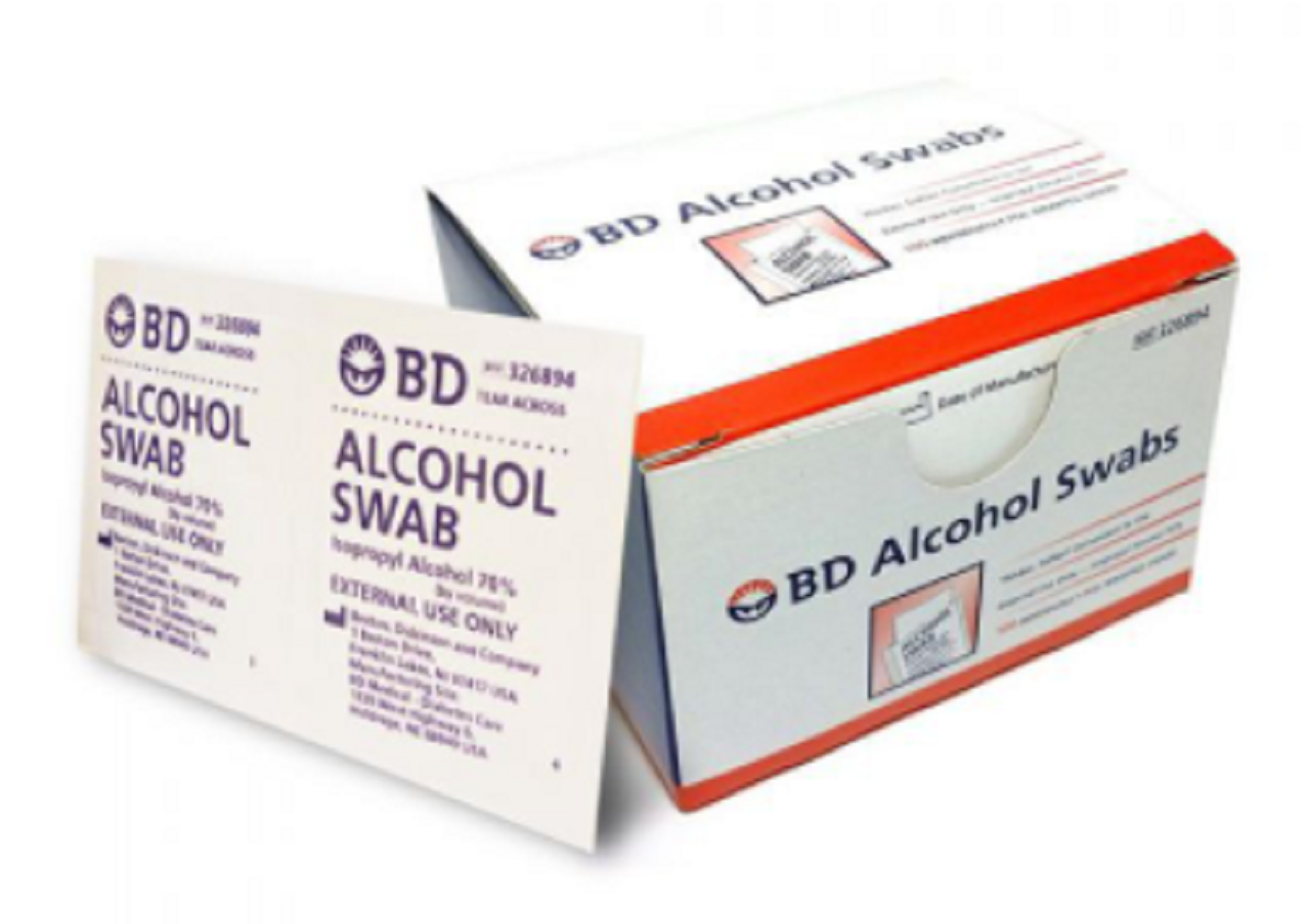 BD ALCOHOL SWAB 100'S | Lazada