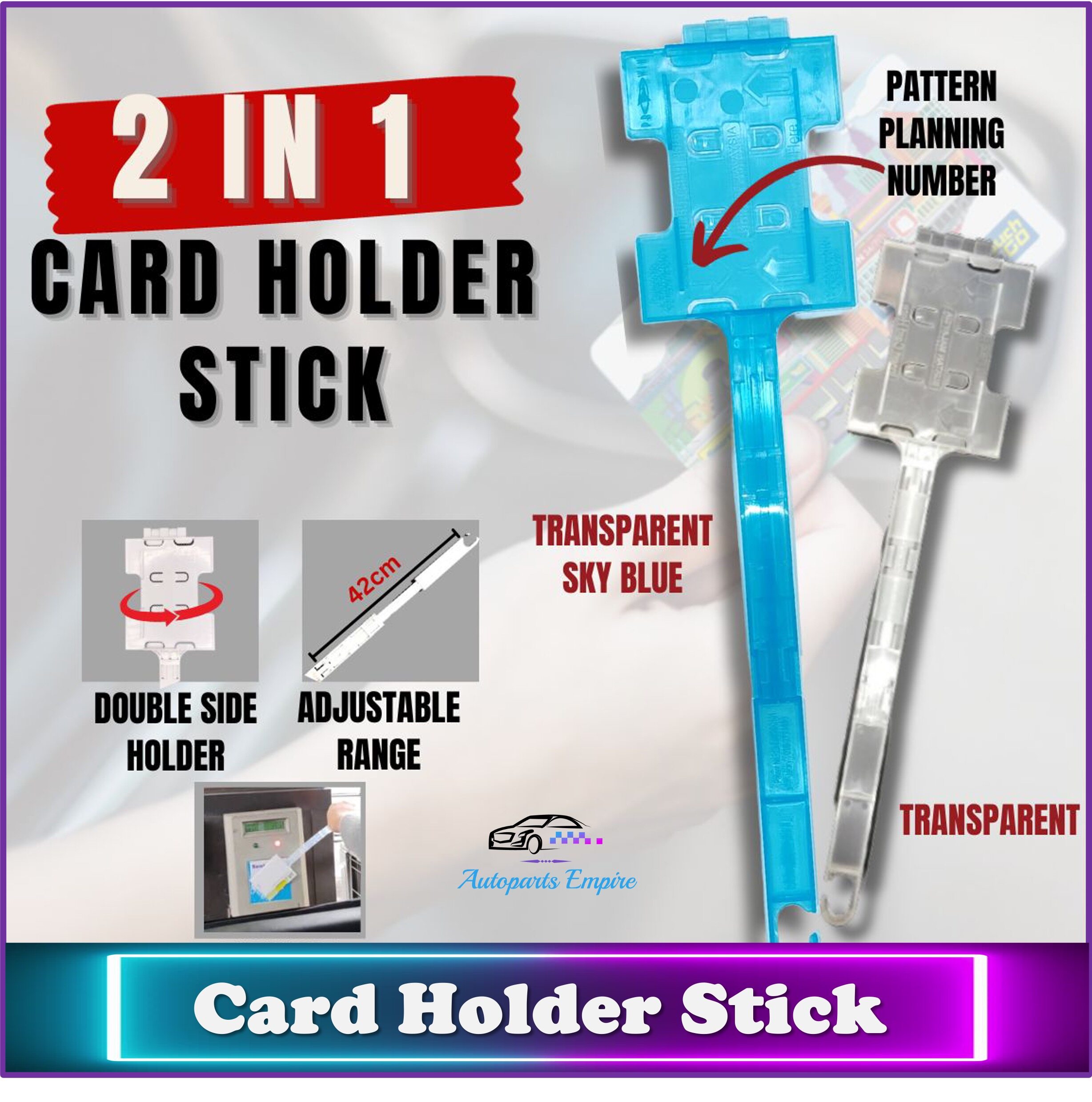 Card Stick 】 Flexible / Extendable Card Holder / Car Parking ...