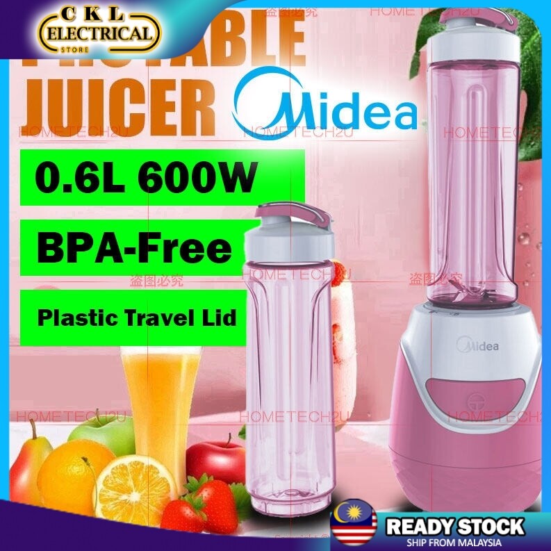 Midea Personal Blender 0.6L 600ml MBL-1000 Mini Blender Portable Juice ...