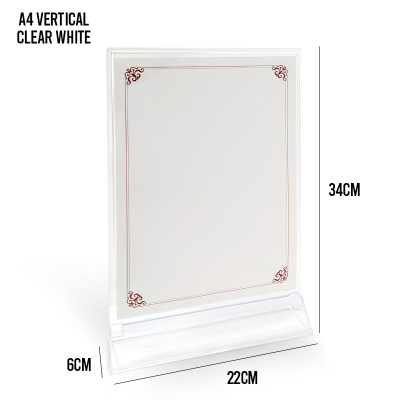 PEIYOU A4 / A5 / A6 Size Acrylic Card Stand Horizontal/Vertical ...