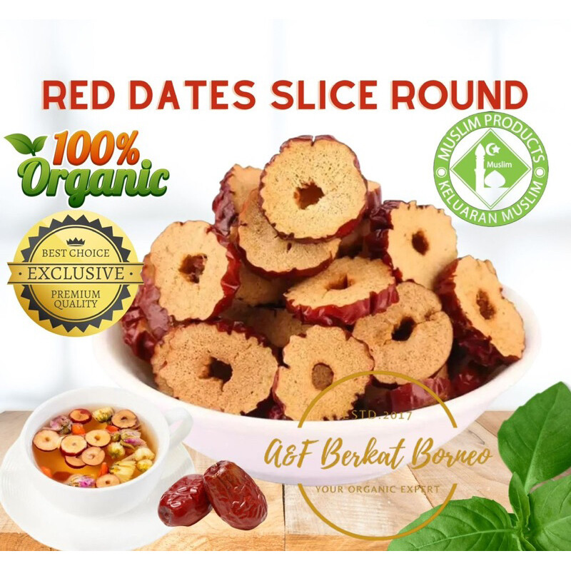 Red Dates Round Slices(POTONG BULAT) 1kg Seedless [High Quality] | Lazada