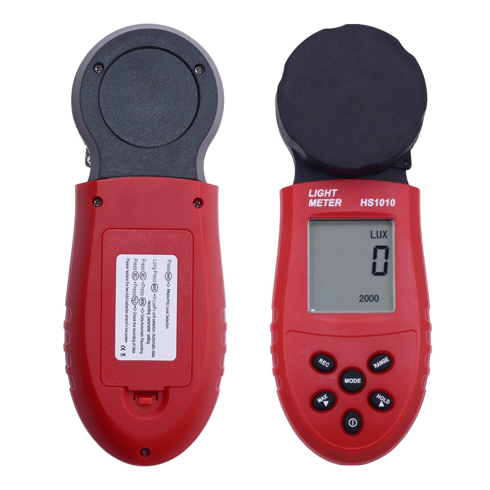 RCYAGO ใหม่200,000 Lux HS1010อัตโนมัติ LCD Digital Split Light Luxmeter ...