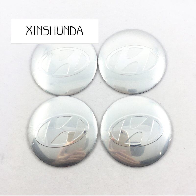 XSD 4 x 56mm HYUNDAI H Logo Wheel Hub Center Caps Cover Emblem Badge ...