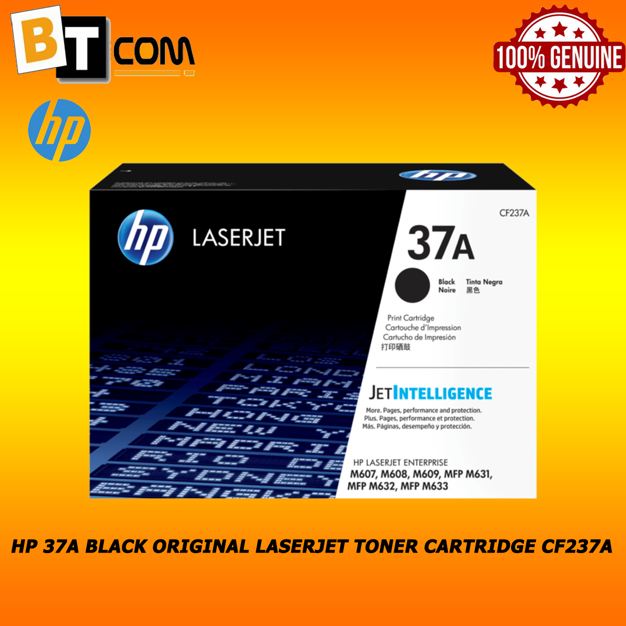 HP 37A Black Original LaserJet Toner Cartridge CF237A | Lazada