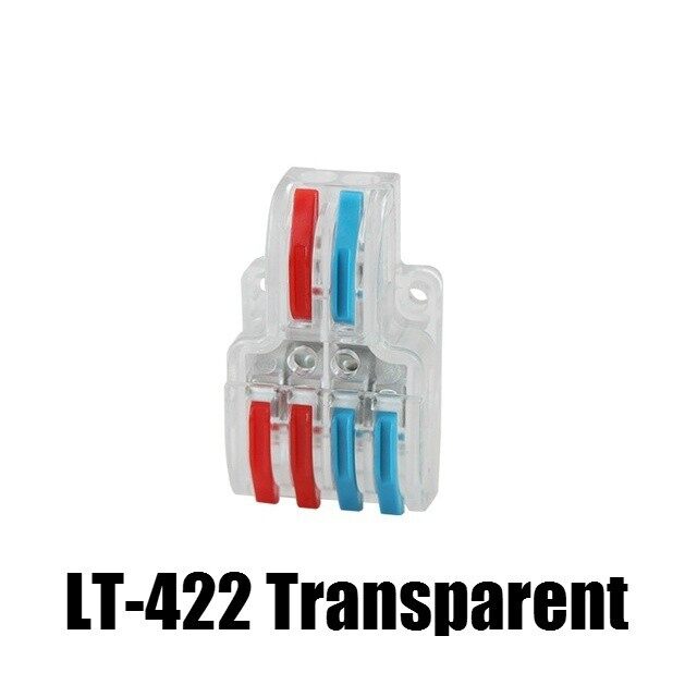 1PCS Wire Connector 2 In 4/6 Out Wire Splitter Terminal LT-422 623 ...