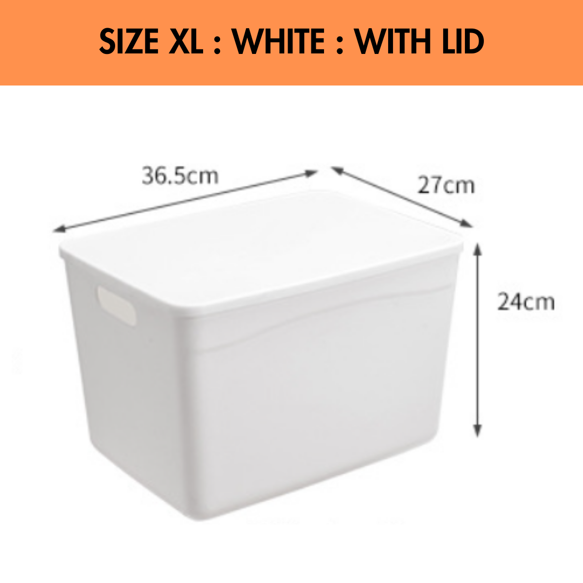 Transparent Storage Box Organizer Basket Lid Muji Storage Organizer ...