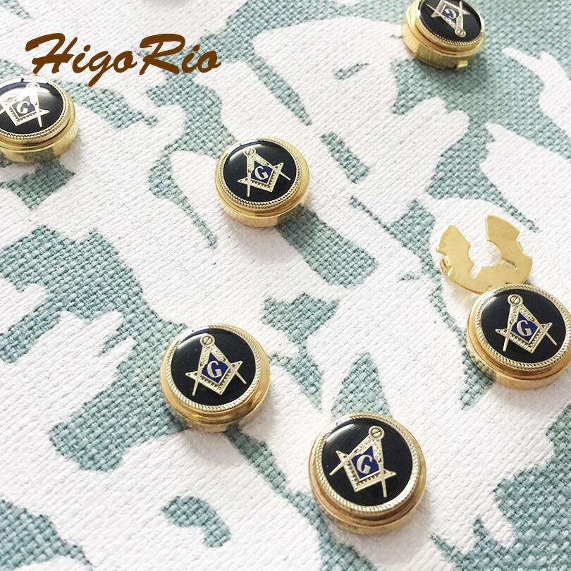 100pcs Custom Masonic Button For Id Card Enamel Freemasonry Lapel And ...