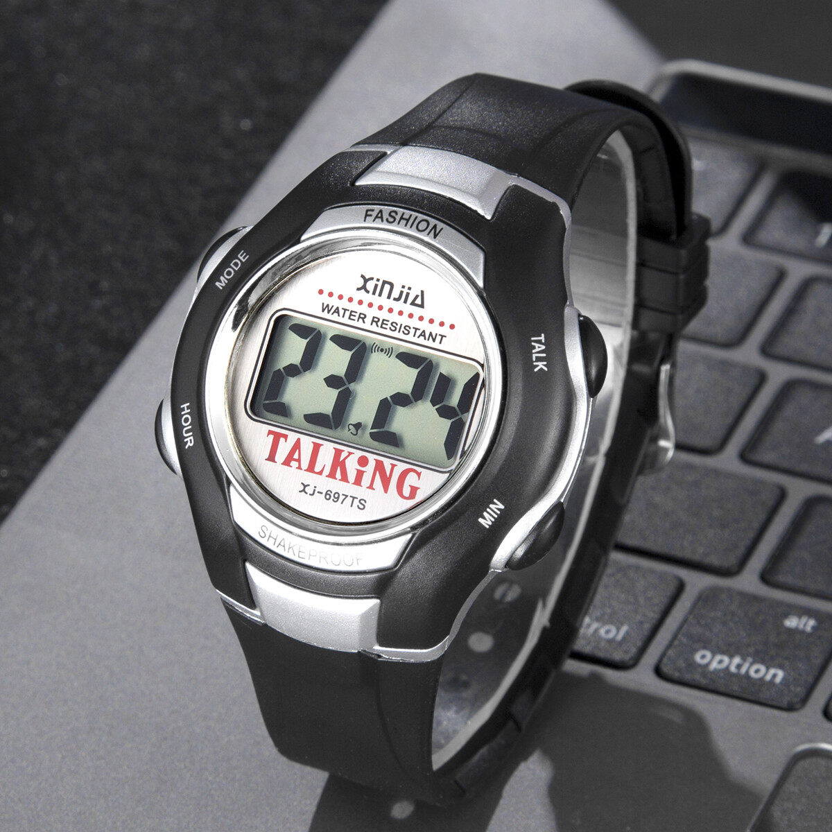 English Talking Wristwatch for the Blind and Elderly Electronic Sports ...
