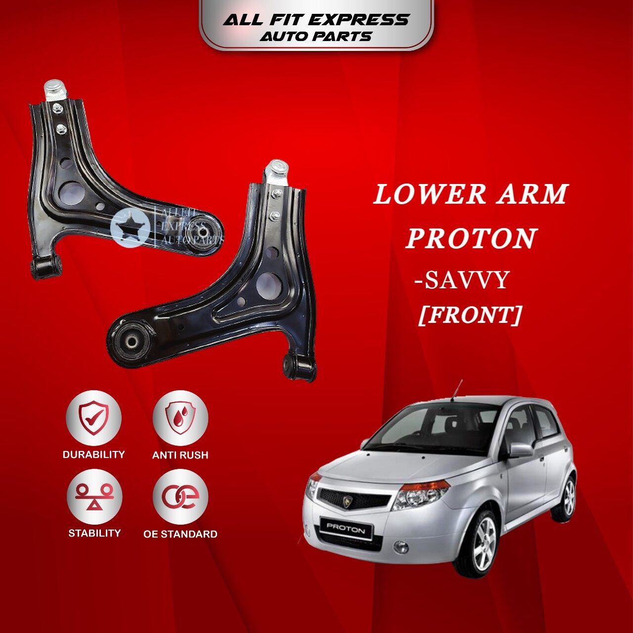 PROTON SAVVY FRONT LOWER CONTROL ARM 100% BEST QUALITY READY STOCK | Lazada