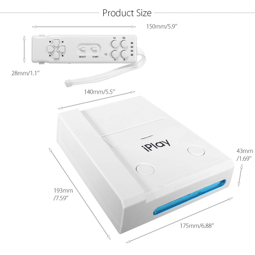 198 in 1 Games Motion Sensing TV Video Game Console Remote Home System ...