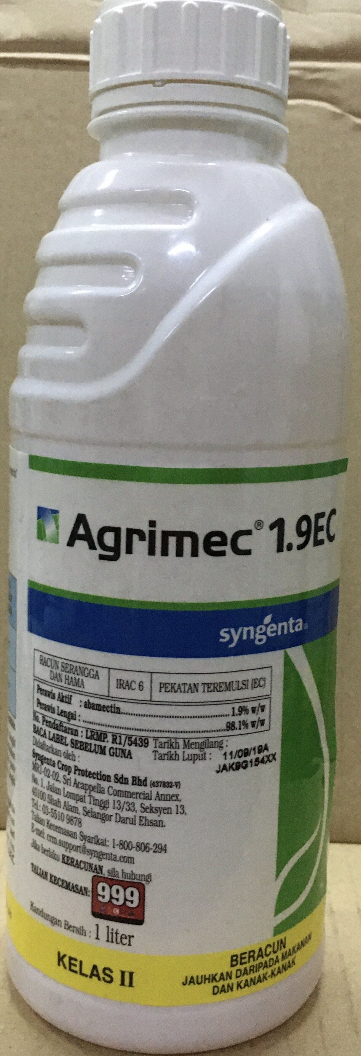 Agrimec1.9EC 1L / racun serangga / pelombong daun & ulat plutella ...
