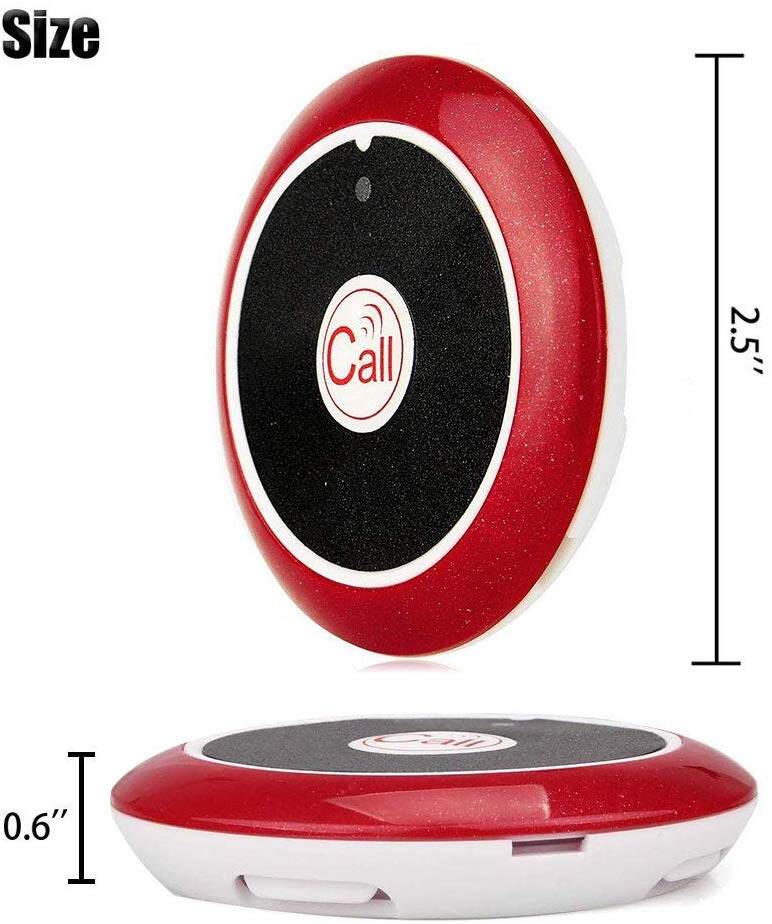 Retekess TD007 Wireless Pager Button Transmitter One-key Call Pager for ...