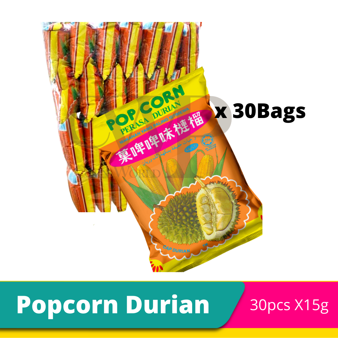 Popcorn Durian Pop corn Durian 30Bags * 15gram | Lazada