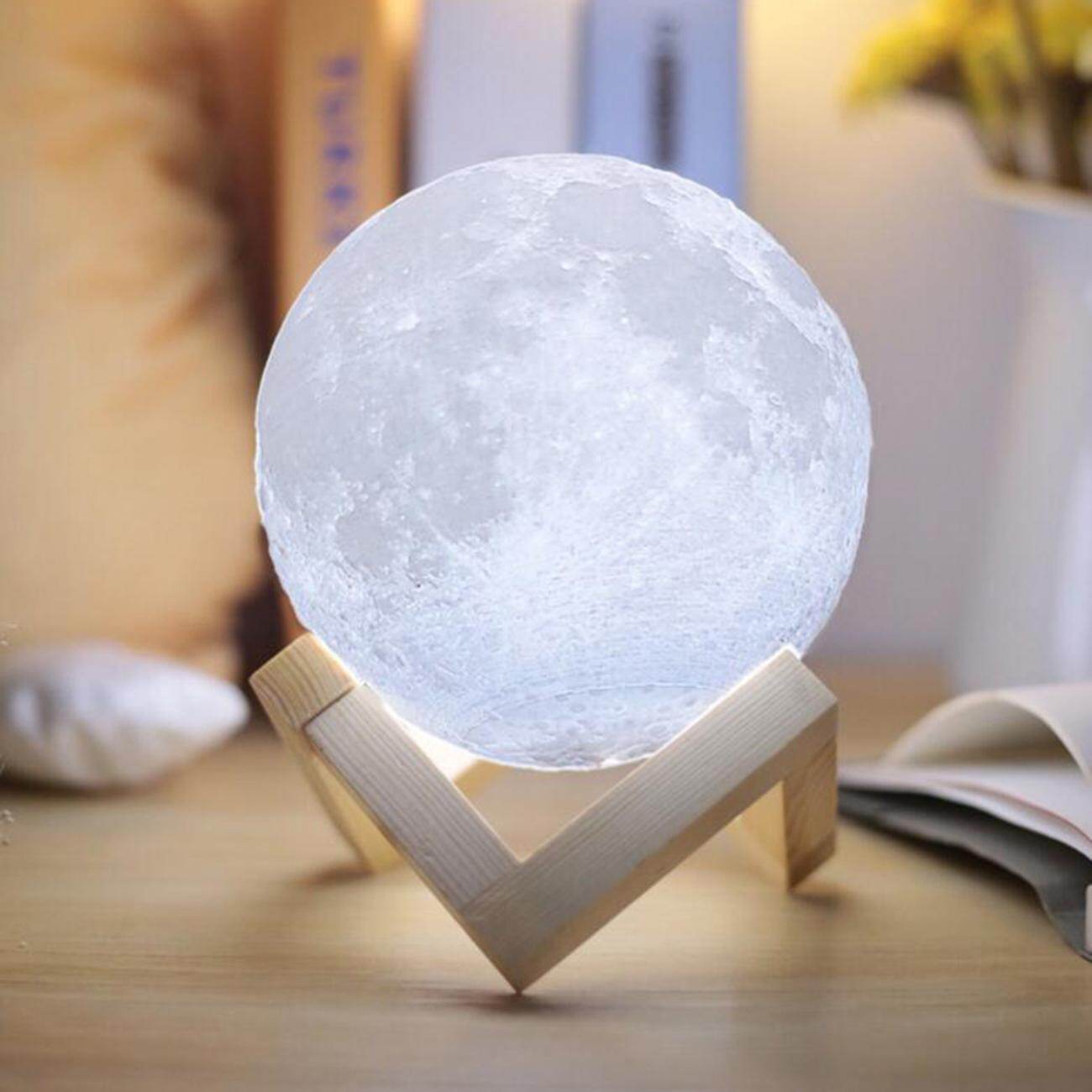 8121520 CM UK 3D USB LED Magical Moon Night Light Moonlight Table Desk ...