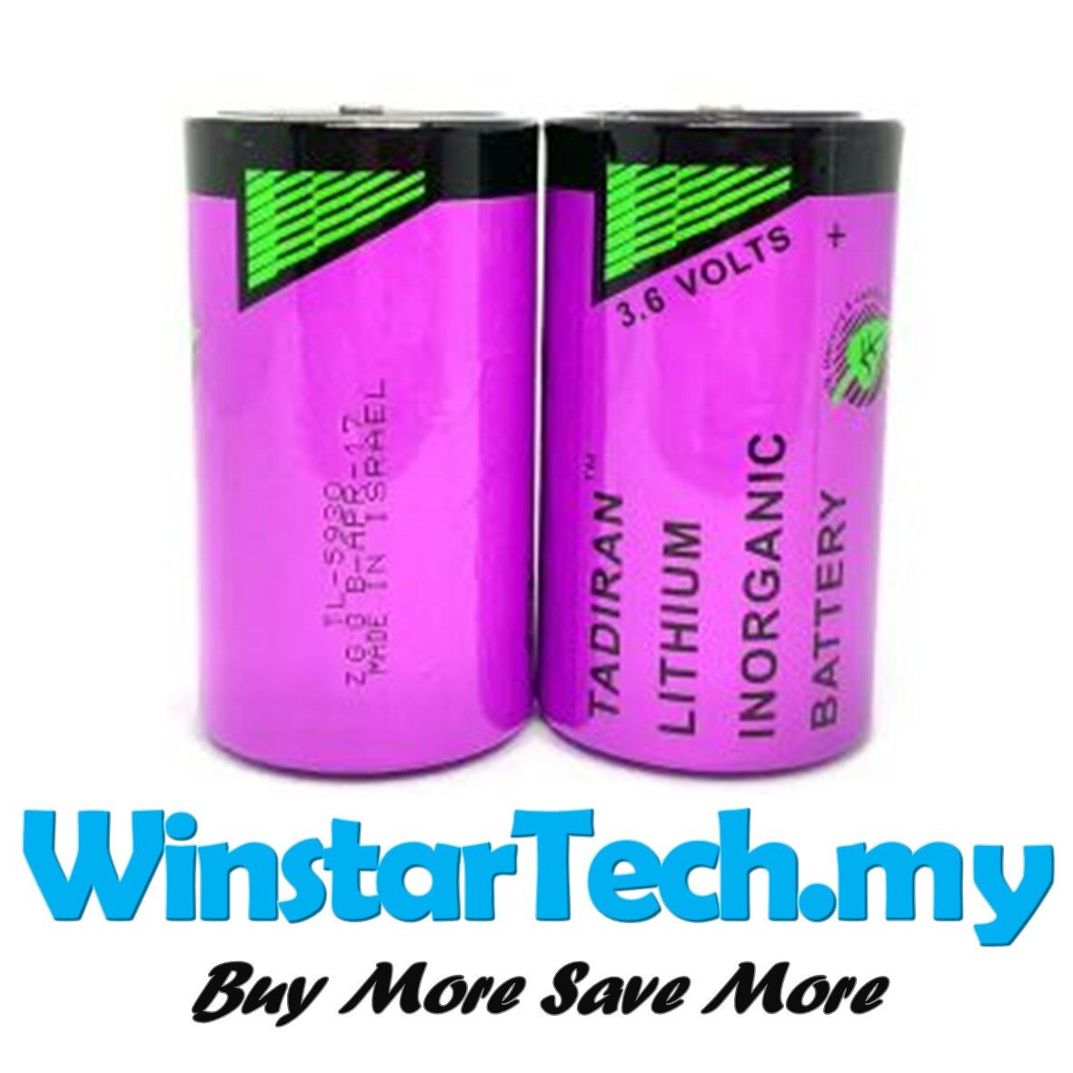 TADIRAN ISRAEL SL-2780 TL-5930 SL-780 Type-D D size 3.6V 19000mAh Lithium thionyl chloride ...