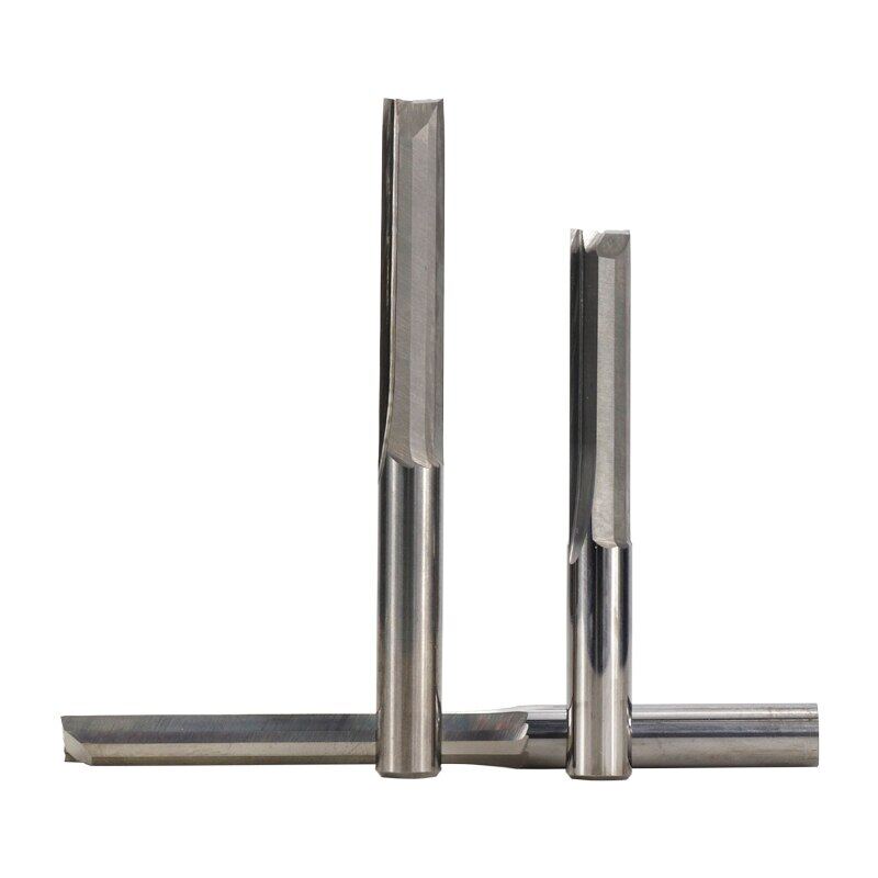 2 Flute Straight End Mill CNC Router Bit 10pcs 4/6mm Shank For Wood MDF ...