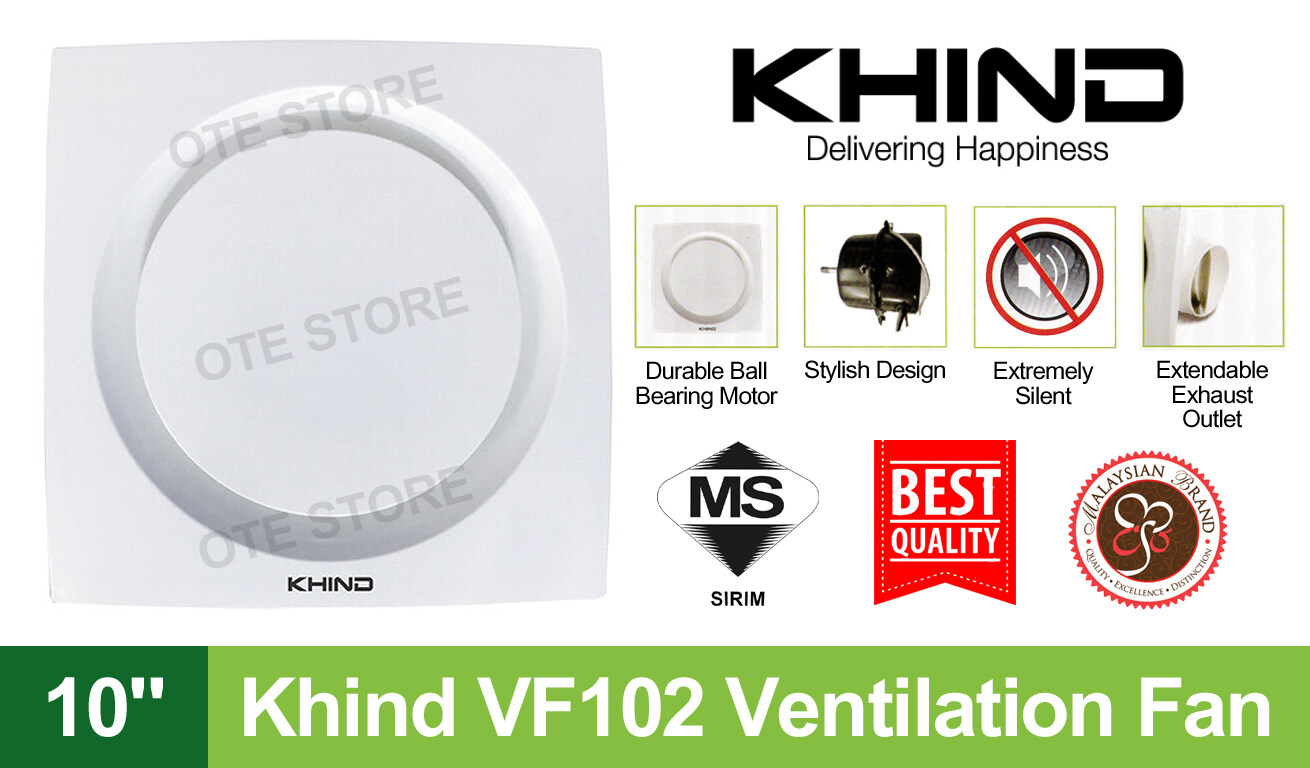 Khind VF102 10 Inch Ceiling Mount Ventilation Fan Exhaust Fan (Sirim ...