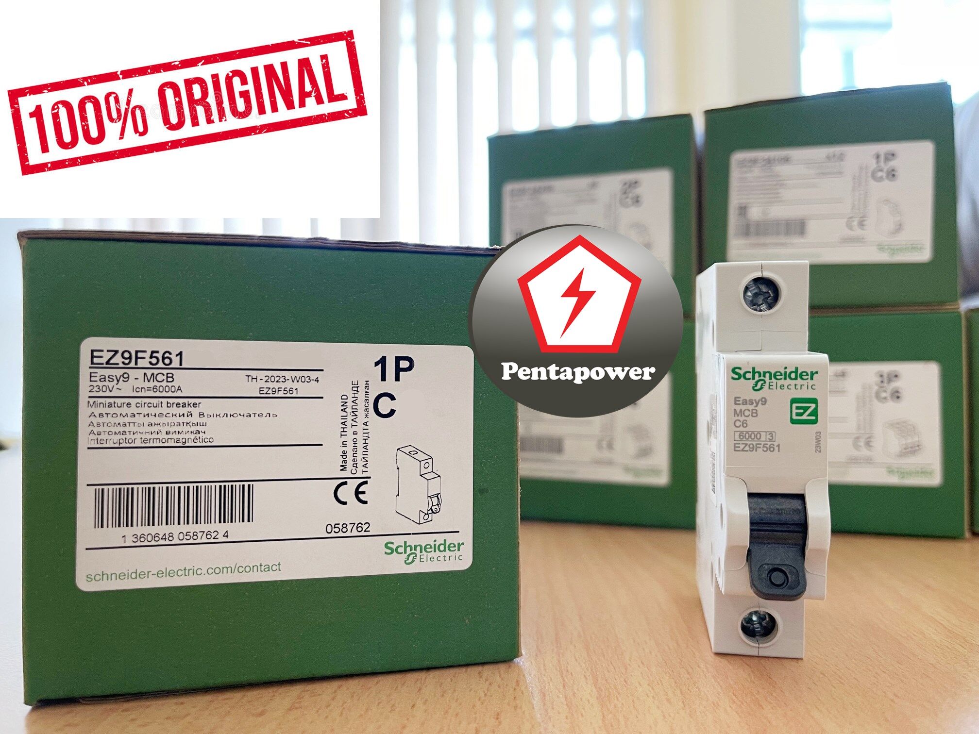 SCHNEIDER MCB 1POLE 6KA EASY9 EZ9F56106 EZ9F56110 EZ9F56116 EZ9F56120 EZ9F56132 | Lazada