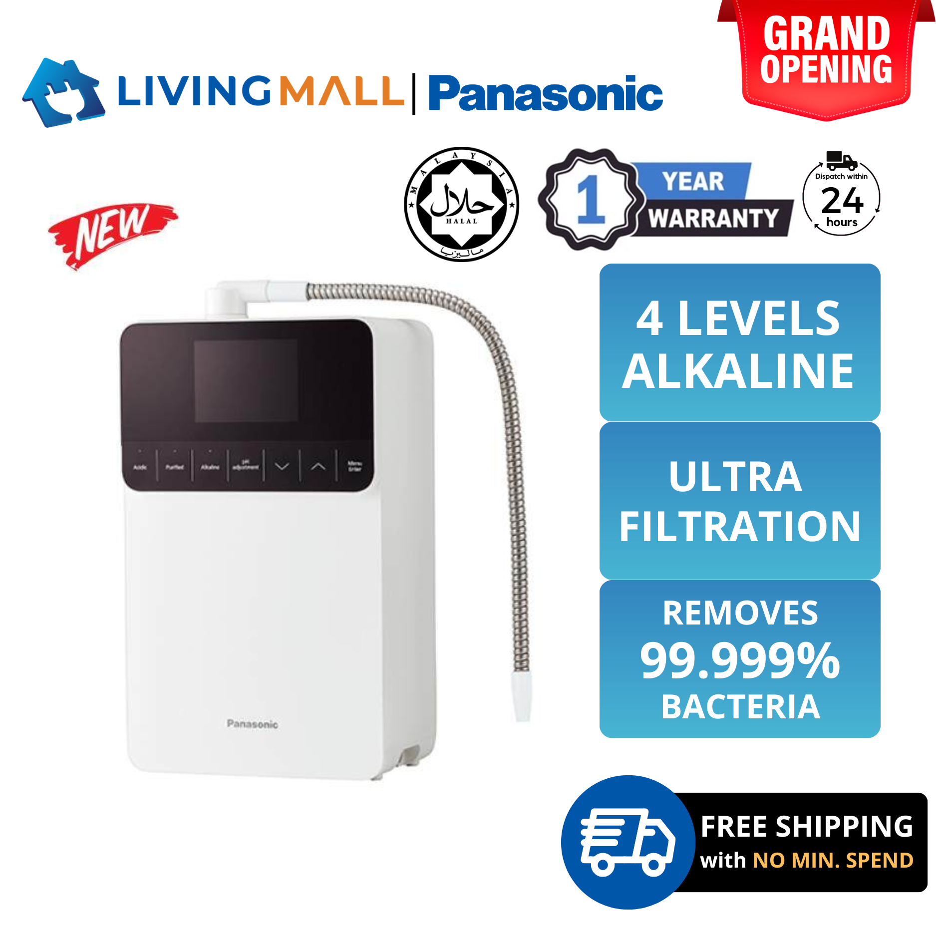 [FREE DELIVERY] PANASONIC TK-AS700 ULTRA FILTRATION ALKALINE IONIZER TK ...