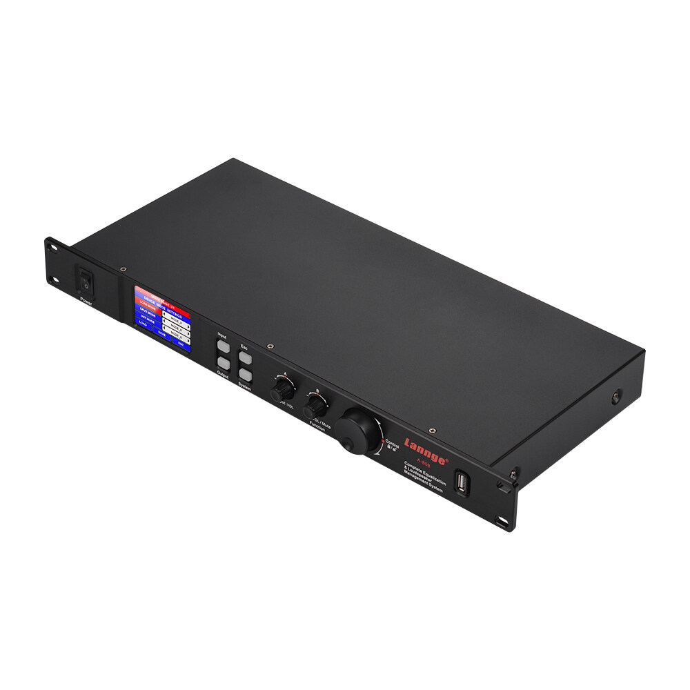 Lannge A-808 8 in & 8 OUT หน่วยประมวลผลเสียงดิจิตอลจอแอลซีดีหน้าจอ ...