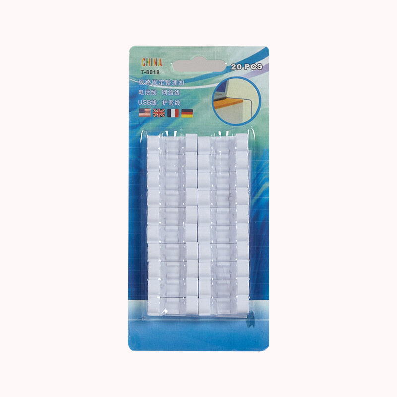 20PCS Cable Winder Clip Self Adhesive Cable Management Clips Wire Cord ...