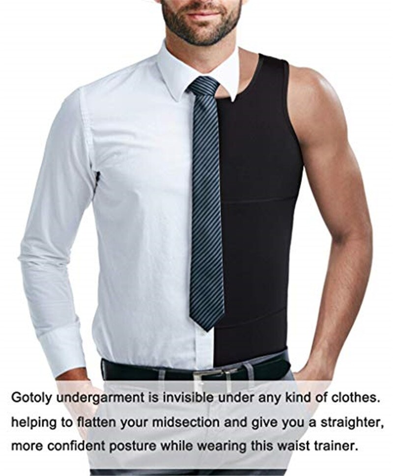 CXZD ชุดกระชับสัดส่วนผู้ชาย,ชุดกระชับสัดส่วนเสื้อรัดเอวเสื้อเชิ้ตรัด ...