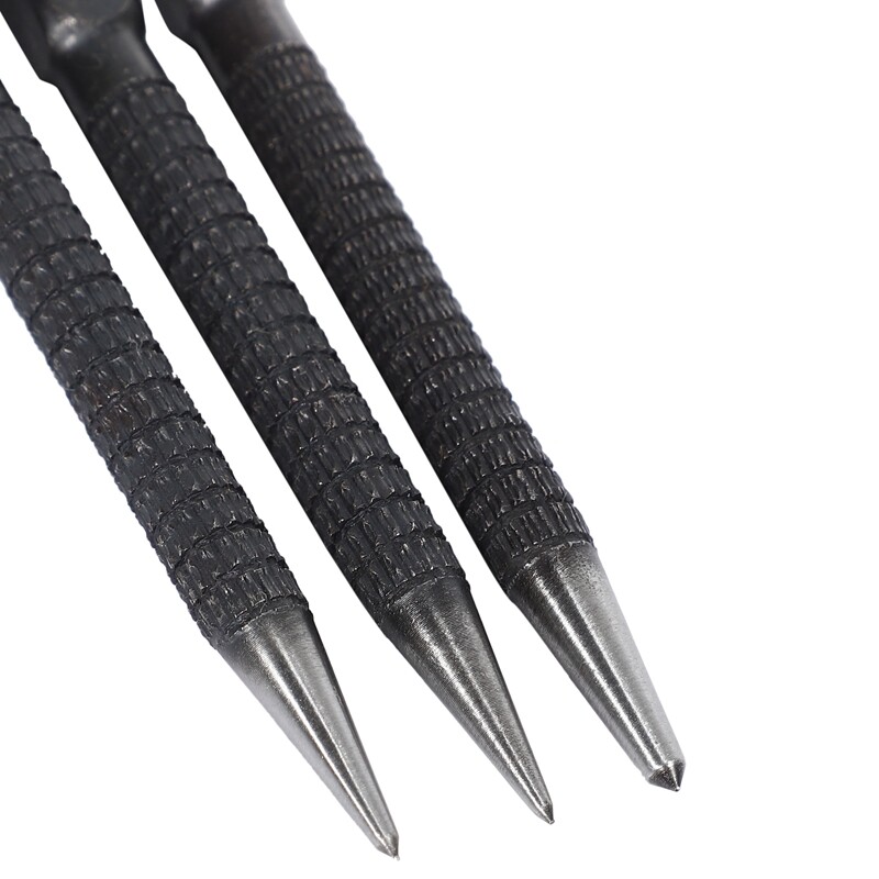 3pcs High-carbon Steel Center Punch Set 10cm Non Slip Center Punch For ...