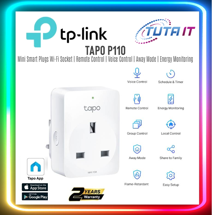 TP-LINK Tapo P100 / P110 Mini Smart Wi-Fi Socket/Plug | Lazada