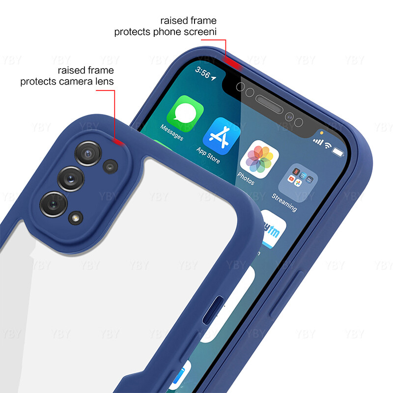 เคสโทรศัพท์ใสสำหรับ OPPO A74 A95 4G 5G 360,ฝาหลังกันกระแทกป้องกันกล้อง ...