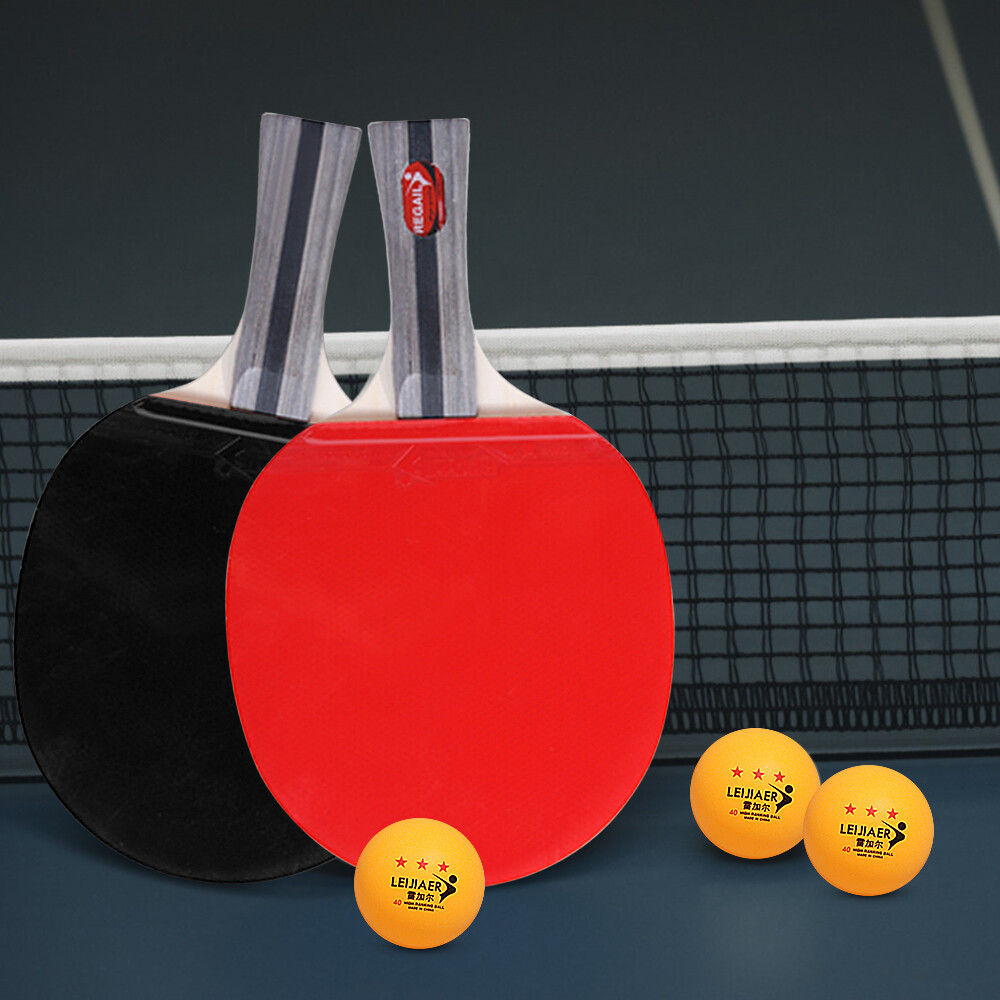 Quality Ping Pong Paddles Table Tennis Rackets 2 Ping Pong Bats Long ...