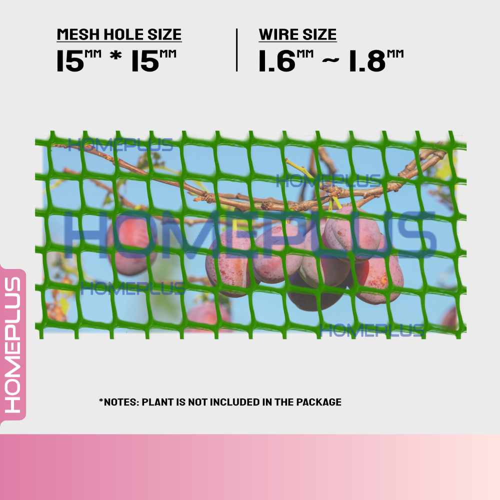 Homeplus Polyethylene Square Mesh Netting PVC Plastic Net Dawai Plastik ...