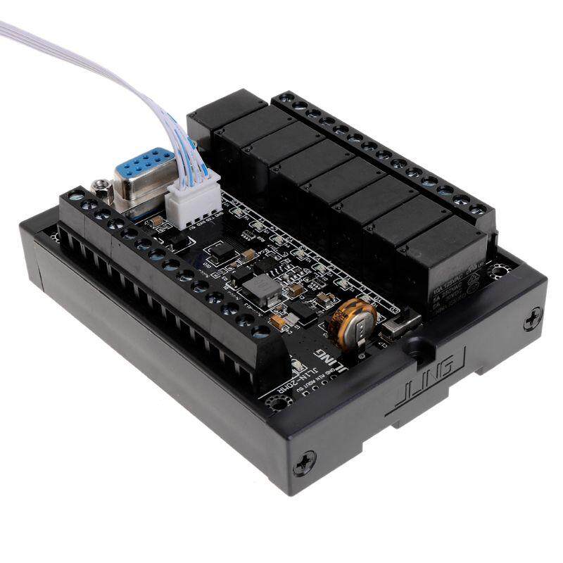 PLC FX1N-20MR & Rail Type Housing & PLC Display Relay Module Delay Module 10-28V - Setllag ...