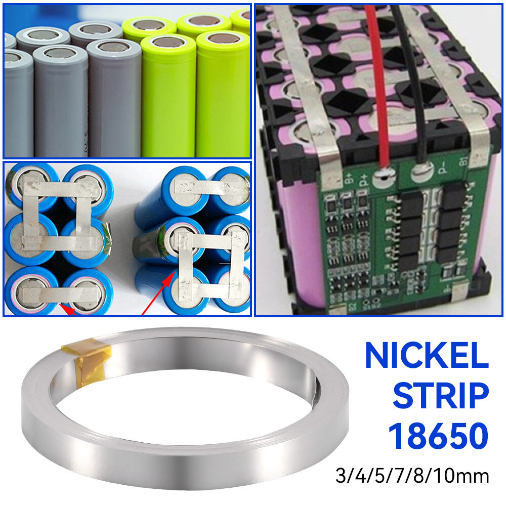 Kẽm hàn Cell pin dây niken hàn pin cuộn 10M dầy 0.1mm đến 0.15mm - MixASale