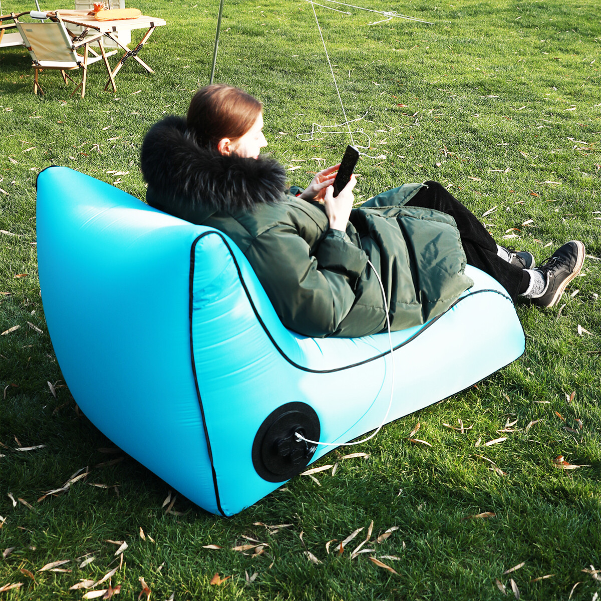 Inflatable Lounger Air โซฟาสำหรับชายหาด Inflatable Lounger Air โซฟาแบบ ...
