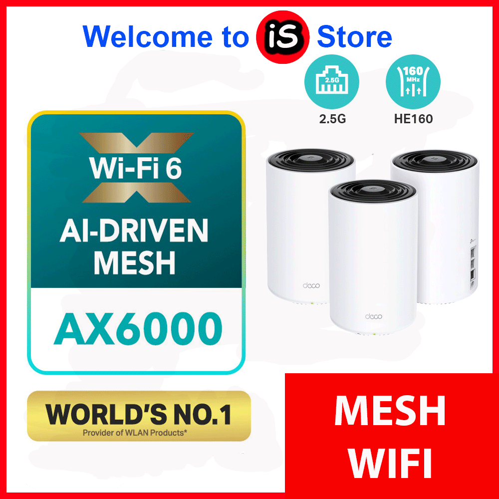 TP-Link AX6000 Deco X80 Whole Home AI-Driven Dual-Band Mesh WiFi 6 ... TP-Link AX6000 Deco X80 Whole Home AI-Driven Dual-Band Mesh WiFi 6 ...