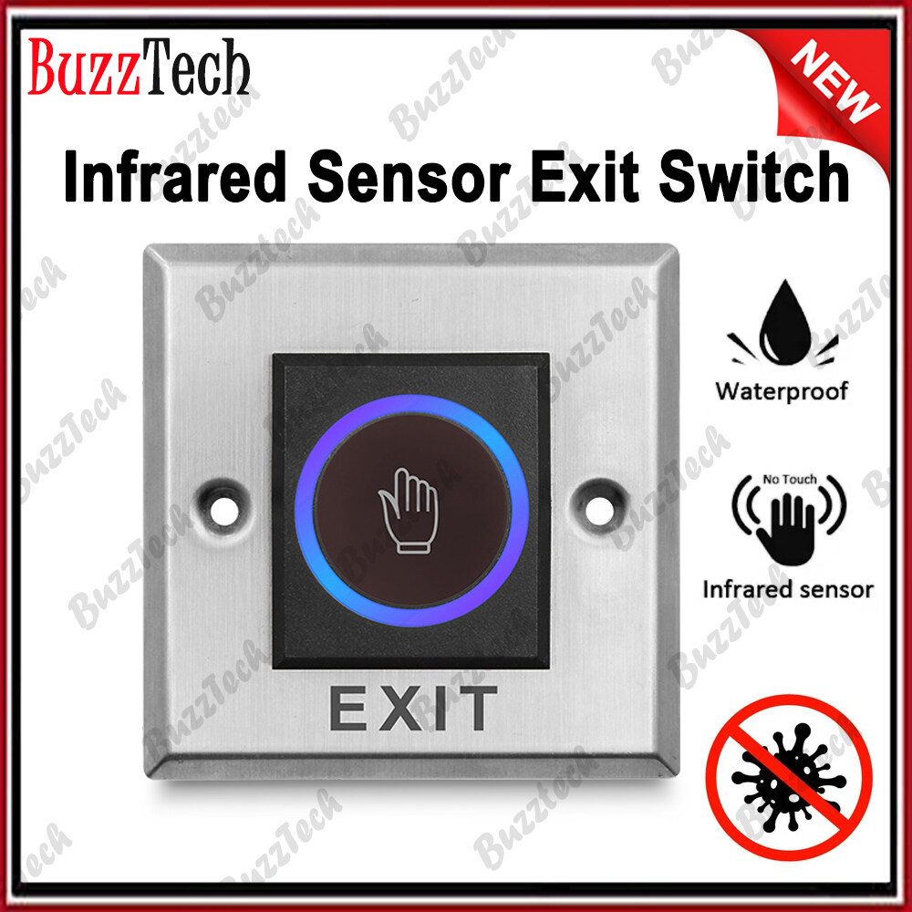 BuzzTech Infrared Sensor Exit Switch Touchless No Touch Door Exit ...