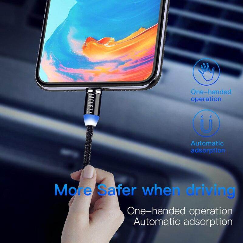 !A ccezz 3 in 1 สำหรับ Xiaomi R edmi note7 โทรศัพท์สายแสงชาร์จสายแม่เหล็กประเภท-C Micro USB ...