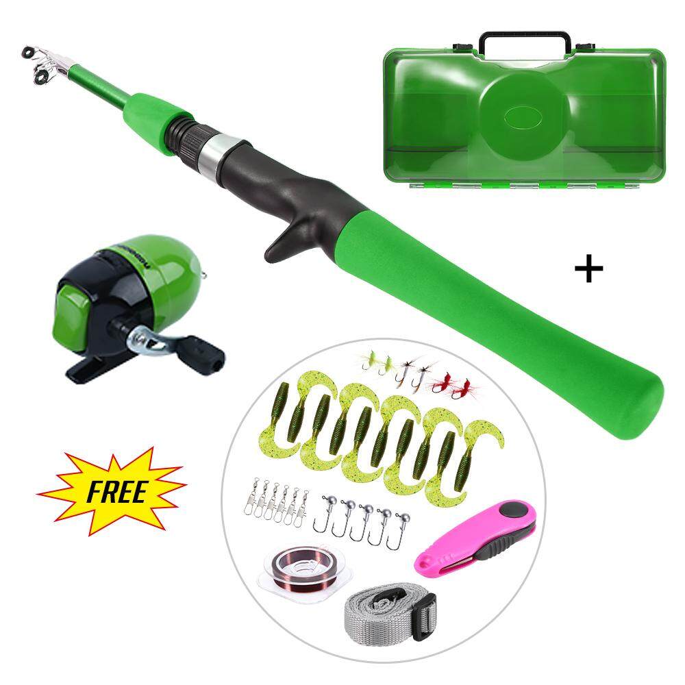 1.2M Fishing Rod and Reel Combo for Kids Spincast Fishing Reel ...