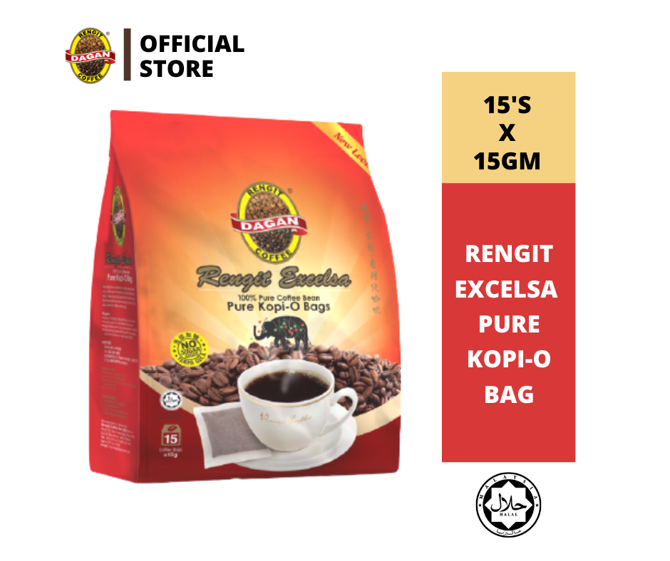 Rengit Excelsa Pure Kopi-O Bag - 15's x 15gm | Lazada