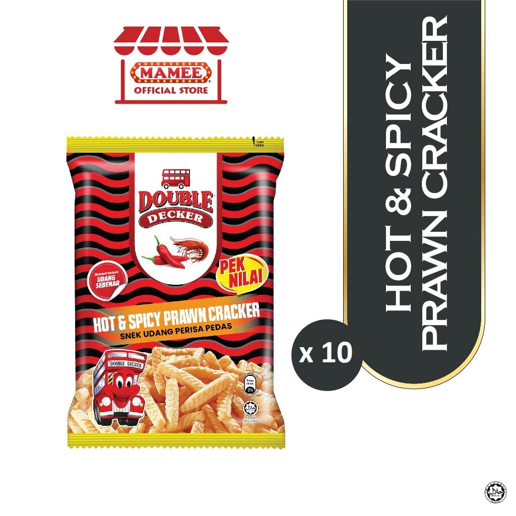 Mamee Double Decker - Hot & Spicy Flavour -10 Packets X 80g | Lazada