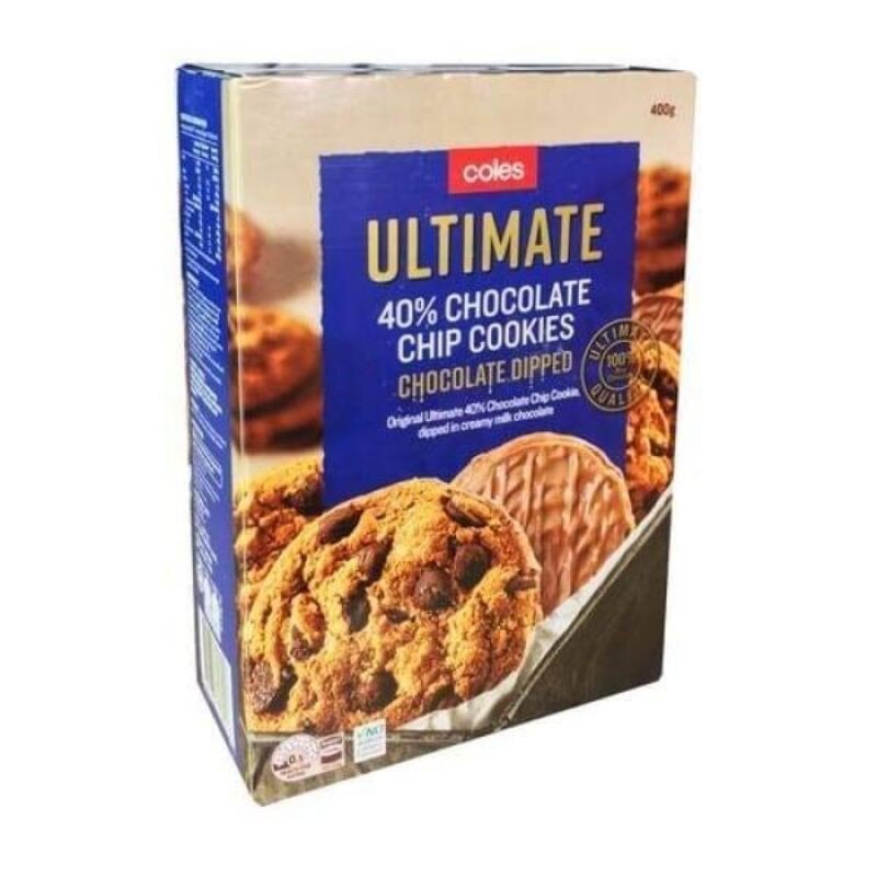 Coles Ultimate Chocolate chip cookies 400gm imported from Australia ...