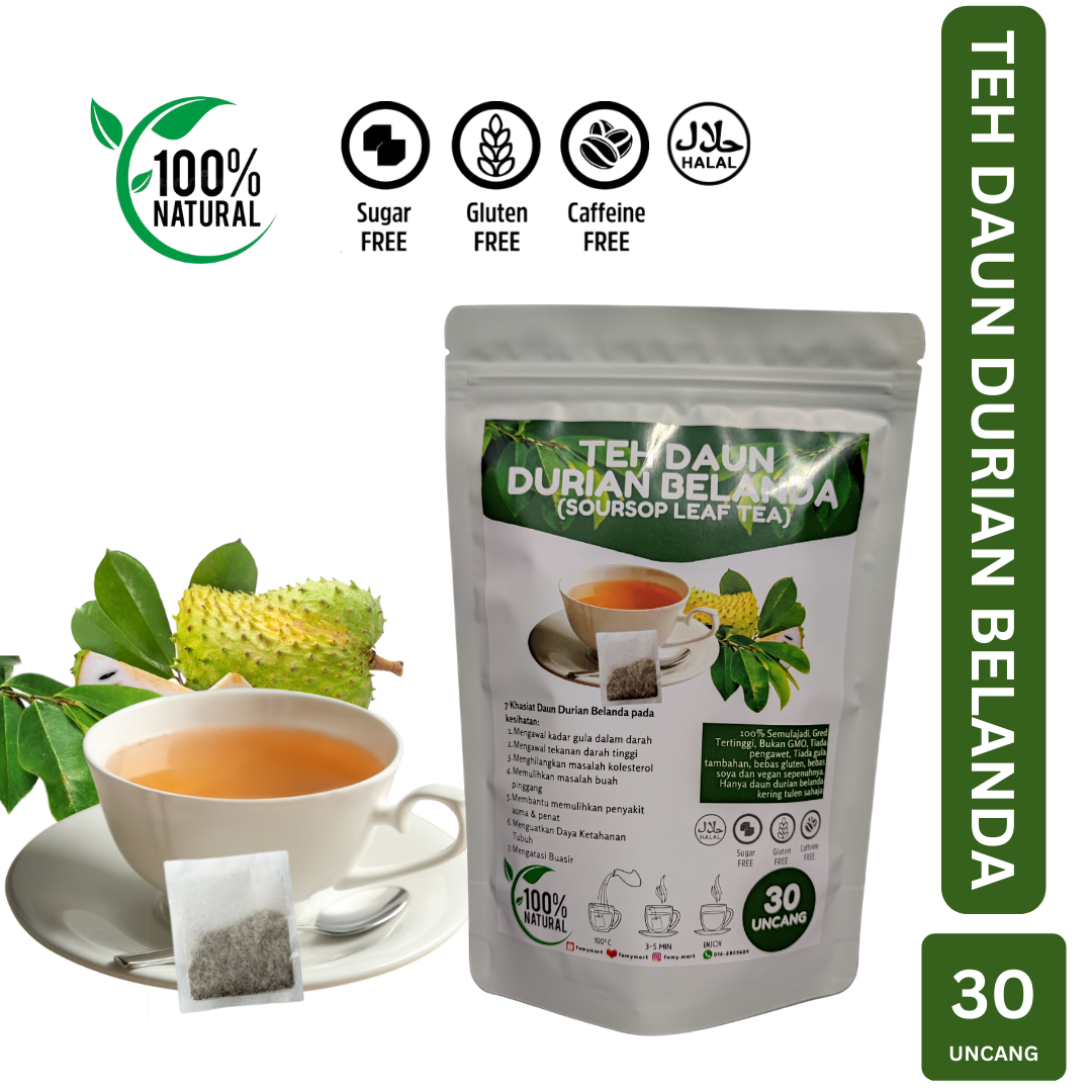 Teh Daun Durian Belanda | Soursop Leaf Tea | Lazada