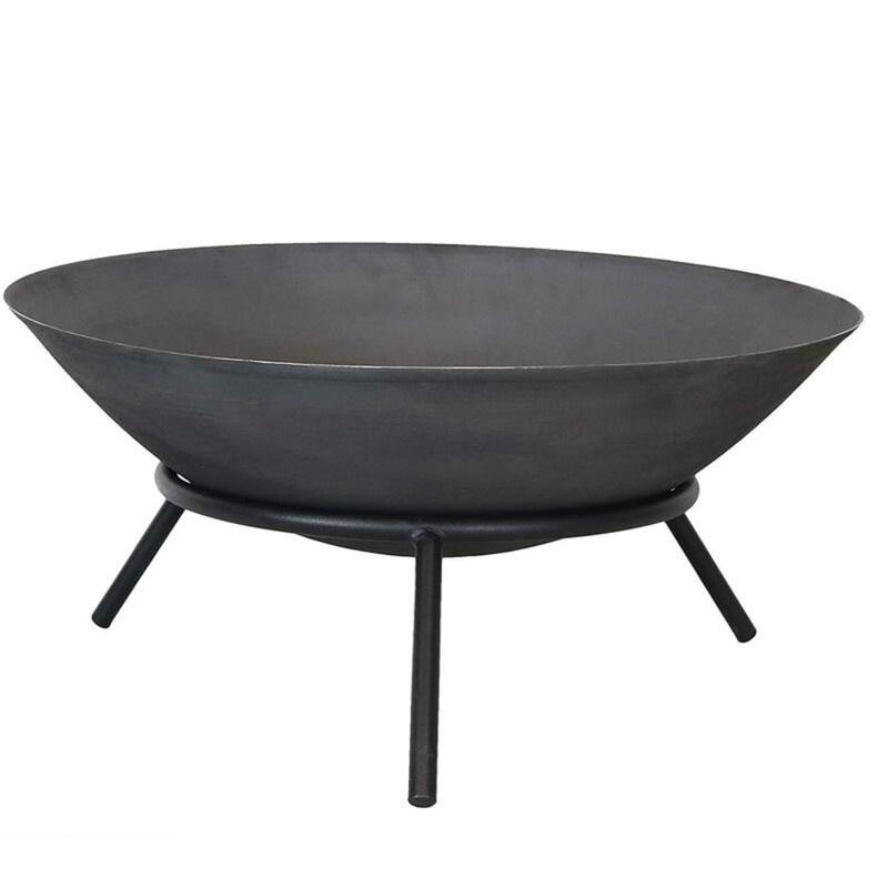 Steel Large Fire Bowl Cast Iron Firepit Garden Fireplace Outdoor Fire ...